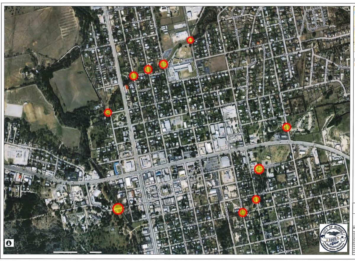 High Water Crossing Map | Burnet Texas